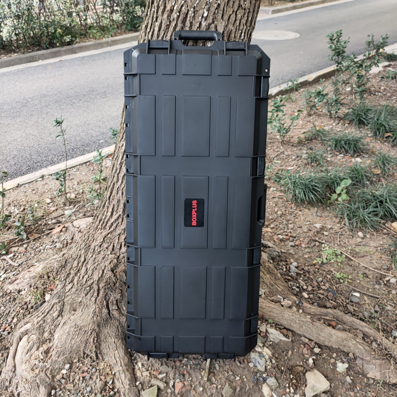 Boxplus All Weather Tactical Gun Case Scoped Rifle Case Plastic Pistol ...
